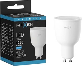 Mexen Nova, LED žárovka GU10, 12W, studená - 6500K, 1260 lm - L108-GU10-1265-01