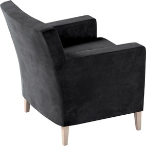Potah na křeslo IKEA Karlstad barva černá látka lesklé, sametová
