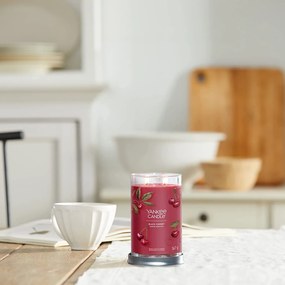 Yankee Candle vonná svíčka Signature Tumbler ve skle velká Black Cherry 567 g