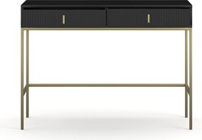 Toaletní stolek Maggiore 104 cm černý/zlatý