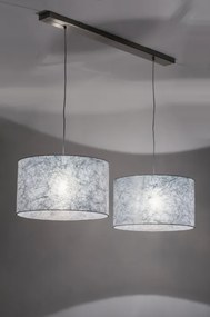 Závěsné designové svítidlo nad stůl Duo Silver Unima