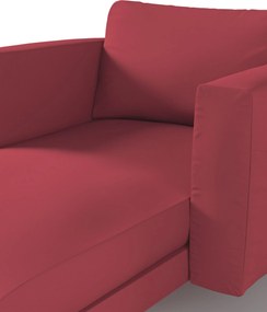 Potah na IKEA Norsborg šezlong s loketními opěrkami barva červená látka pletený vzor