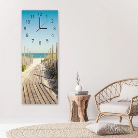 Gario Hodiny na zeď Cesta na sluneční pláž Rozměry: 25 x 65 cm