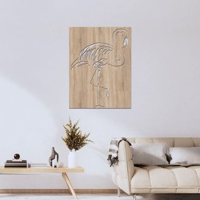 dřevo života Dřevěný obraz PLAMEŇÁK Rozměry (cm): 80x104, Barevný vzor: Ořech