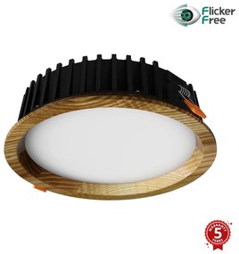APLED | APLED - LED Podhledové RONDO WOODLINE LED/6W/230V 4000K pr. 15 cm jasan masiv | AP0189