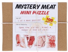 Chronicle Books Mini puzzle překvapení Maso 100 dílků