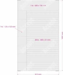 ACCEPT Hlavní orientační tabule ACS 009 (612 x 1031 mm) - stříbrná tabule