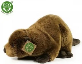 RAPPA Plyšový bobr 28 cm / ECO-FRIENDLY / od 0 měsíců