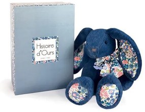 Doudou Histoire d´Ours Plyšový kamarád modrý králíček 25 cm