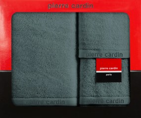 FROTÉ RUČNÍK PIERRE CARDIN EVI SADA 30X50 CM, 50X90 CM, 70X140 CM TMAVĚMÁTOVÁ