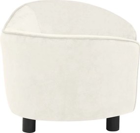 Pohovka pro psy krémová 69 x 49 x 40 cm plyš 171025