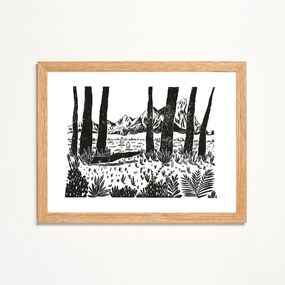 Pavla Baštanová | Koupání Rám: Bez rámu, Velikost: 30 x 40 cm