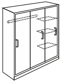 Idea Skříň s posuvnými dveřmi 3323 buk