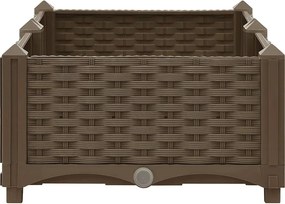 Vyvýšený záhon 80 x 40 x 23 cm polypropylen 316512