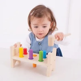 Bigjigs Baby Dřevěná zatloukačka / od 12 měsíců