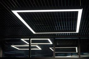 Toolight Toolight, LED stropní svítidlo 60x60x5 cm 36W 4000K APP1284-C, černá, OSW-00942