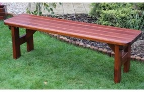 Dřevěná zahradní lavice ROVNÁ bez opěradla - 3D5501