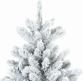 Umělý Skládací Vánoční Strom s stojanem Bílá 210 cm PVC a ocel 3397727