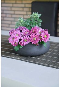 Dekorační mísa PERA, sklolaminát, průměr 27 cm, antracit