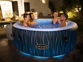 Bestway Vířivka Lay-Z-Spa HOLLYWOOD, 4-6 osob, 196 cm, LED, 60059 J-60059