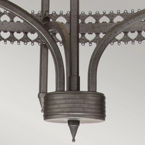 Elstead CROWN 3 kovový Farmhouse lustr 56 cm rezavý kov 3xE14