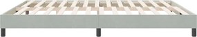 Postel Box Spring bez matrace světle šedá 180x210 cm samet 3315837