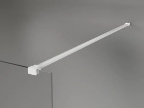 Mexen Lunar sprchová stěna levá 140 x 200 cm, 8mm čiré sklo, bílá, 830-140-000-20-00-L
