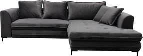 XXXLutz ROHOVÁ SEDAČKA, textil, šedá Livetastic - Sedací soupravy - 001574004315