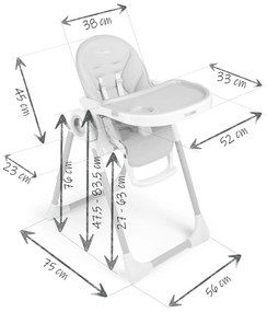 Nukido Kojicí židle se stolkem, lehátko Belo zelené