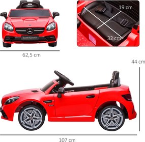 AIYAPLAY 12V Dětské Elektrické Auto, Dětské Vozidlo s 2.4G Dálkovým Ovládáním, Elektrické Vozidlo s LED Světly, Bezpečnostním Pásem, Klaksonem, Hudbo…