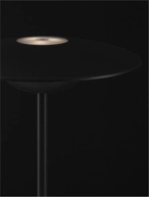 NV 9492441 Venkovní stolní lampa FABIO černý litý hliník a matný akryl LED 2W 3000K 5V DC 83st. IP54 vypínač na těle / USB kabel - NOVA LUCE