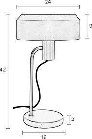 Černá stolní lampa Landon - White Label