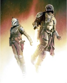 Komar Vliesová fototapeta Star Wars The Mandalorian Flight 200 x 250 cm