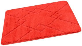 Koupelnový kobereček Moreno Red červený, kosočtverce