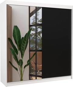 ADRK Furniture Skříň s posuvnými dveřmi a zrcadlem DELLA 200 ADRK-SW-DEL-WB-200