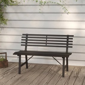 Zahradní lavička 110 cm ocel černá 317135