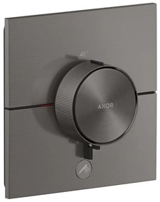 Axor ShowerSelect ID - Termostatická sprchová baterie pod omítku, HighFlow, kartáčovaný černý chrom 36777340