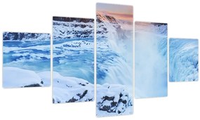 Obraz - Chladné vodopády (125x70 cm)