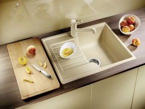 Blanco Zia 40 S, silgranitový dřez 615x500x190 mm, 1-komorový, bílá soft, BLA-527195