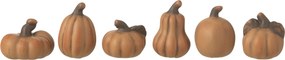 Set 6ks keramická oranžová dekorace dýně Pumpkin - 6*4*5 cm