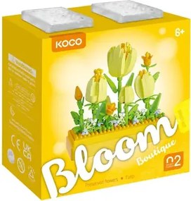 KOCO Stavebnice mini Tulipány / 295 dílků / Plast / Od 6 let