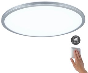 Paulmann 71006 Atria Shine, matně chromové stropní svítidlo s korónou, 22W LED 4000K tříkrokové stmívání, průměr 42cm