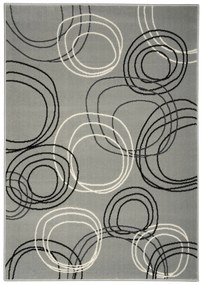 Alfa Carpets Kusový koberec Kruhy grey ROZMĚR: 120x170