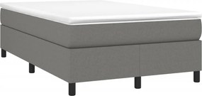 Box spring postel s matrací tmavě šedá 120x190 cm textil 3269684