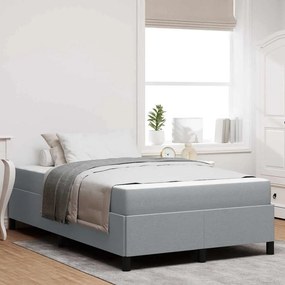 Postel s boxspringem Světle šedá 120 x 200 cm textil 3398850