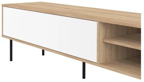 TV stolek v dekoru dubu v bílo-přírodní barvě 165x40 cm Ampère – TemaHome