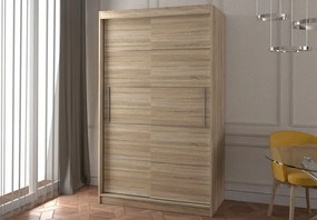 Šatní skříň s posuvnými dveřmi Neomi 06 - dub sonoma - 120 cm
