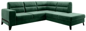 Rohová sedačka Clarice (tmavě zelená) (P). 1044526