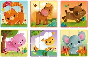 JANOD Karetní hra Párty puzzle / 36 karet / od 3 let