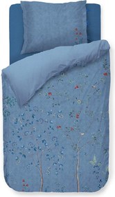 Pip Studio perkálové povlečení Desi Garden Blue - 140 x 200 +70x90, modré (Luxusní modré perkálové povlečení na jednolůžko)